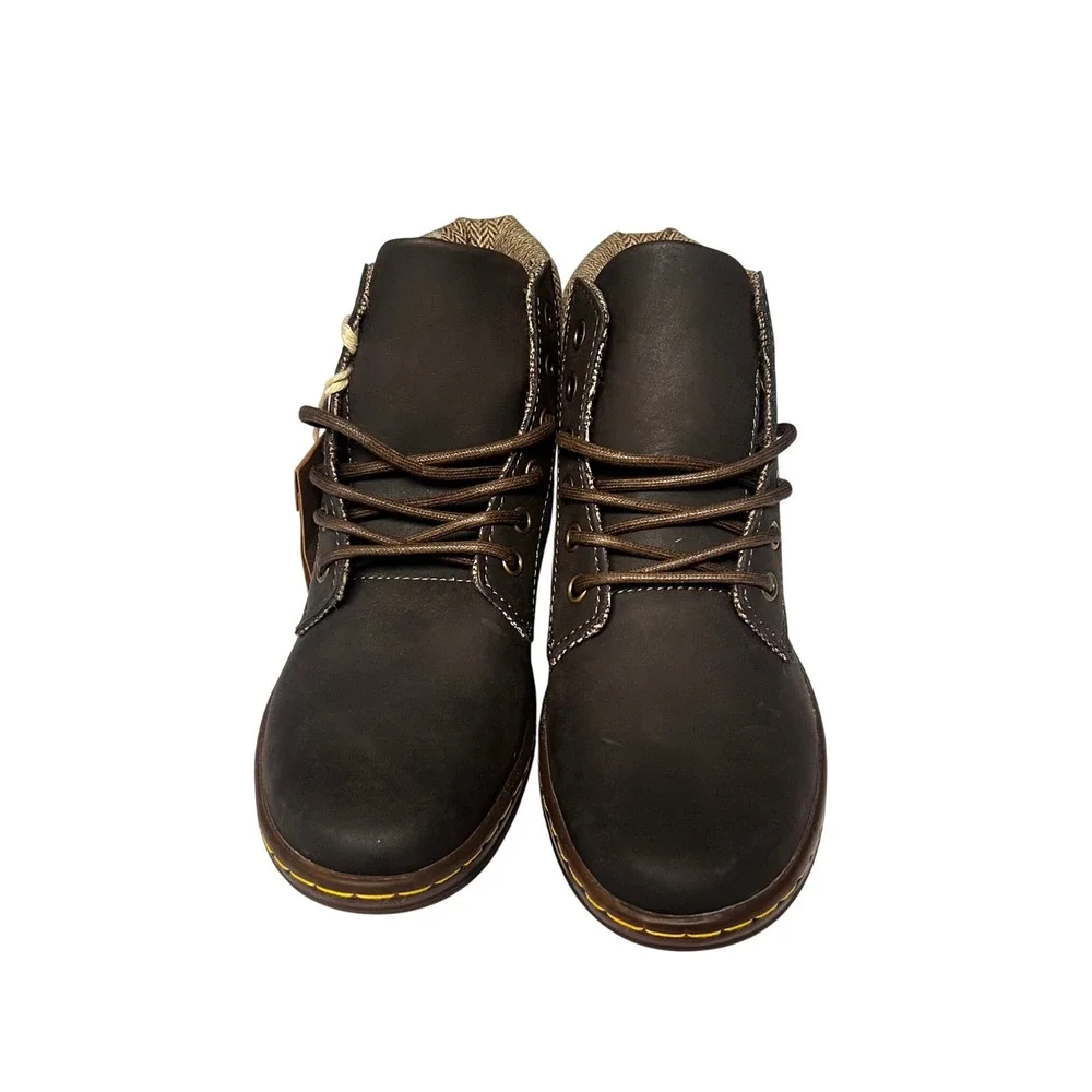 Dr. Martens | Shoes | Dr Martens Maelly Aw04 Brown Leather Herringbone ...